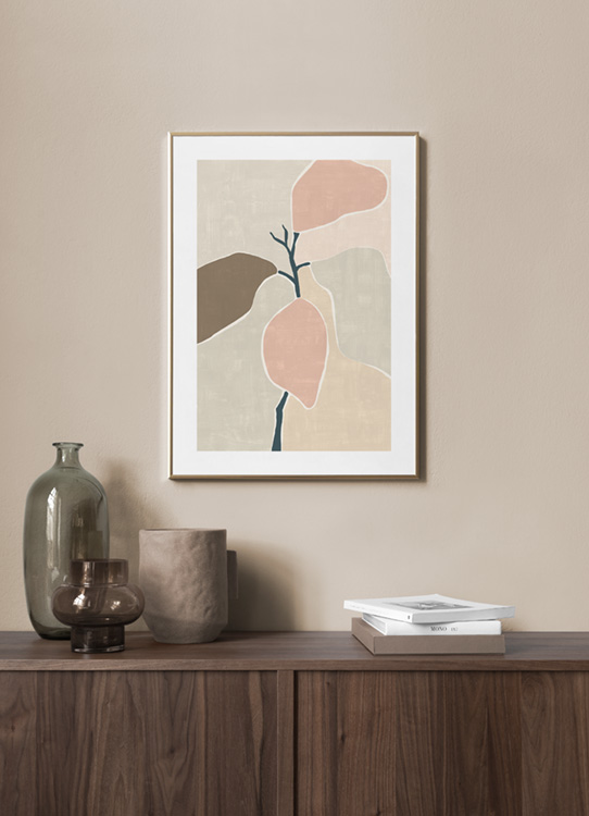 Abstract Greenery Poster